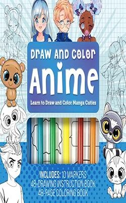 Buy DRAW & COLOR ANIME KIT By Editors of Chartwell Books | Bookchor.com
