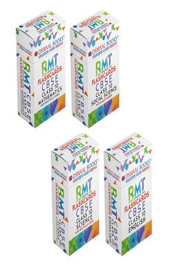 Buy CBSE RMT Flashcards Class 10 (Set Of 4 Flashcards) English, Science ...
