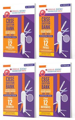 Buy Oswaal CBSE Question Bank Class 12 Set of 4 Books | English Core ...