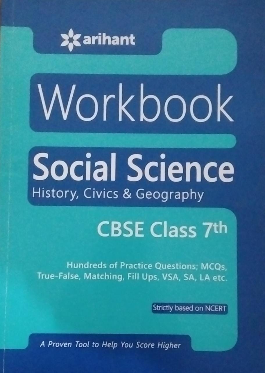Buy Workbook SOCIAL SCIENCE CBSE CLASS 7th By ArihantExperts | Bookchor.com