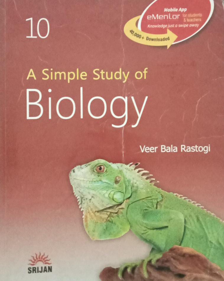 Buy A Simple Study Of Biology Class 10 By Veer Bala Rastogi | Bookchor.com
