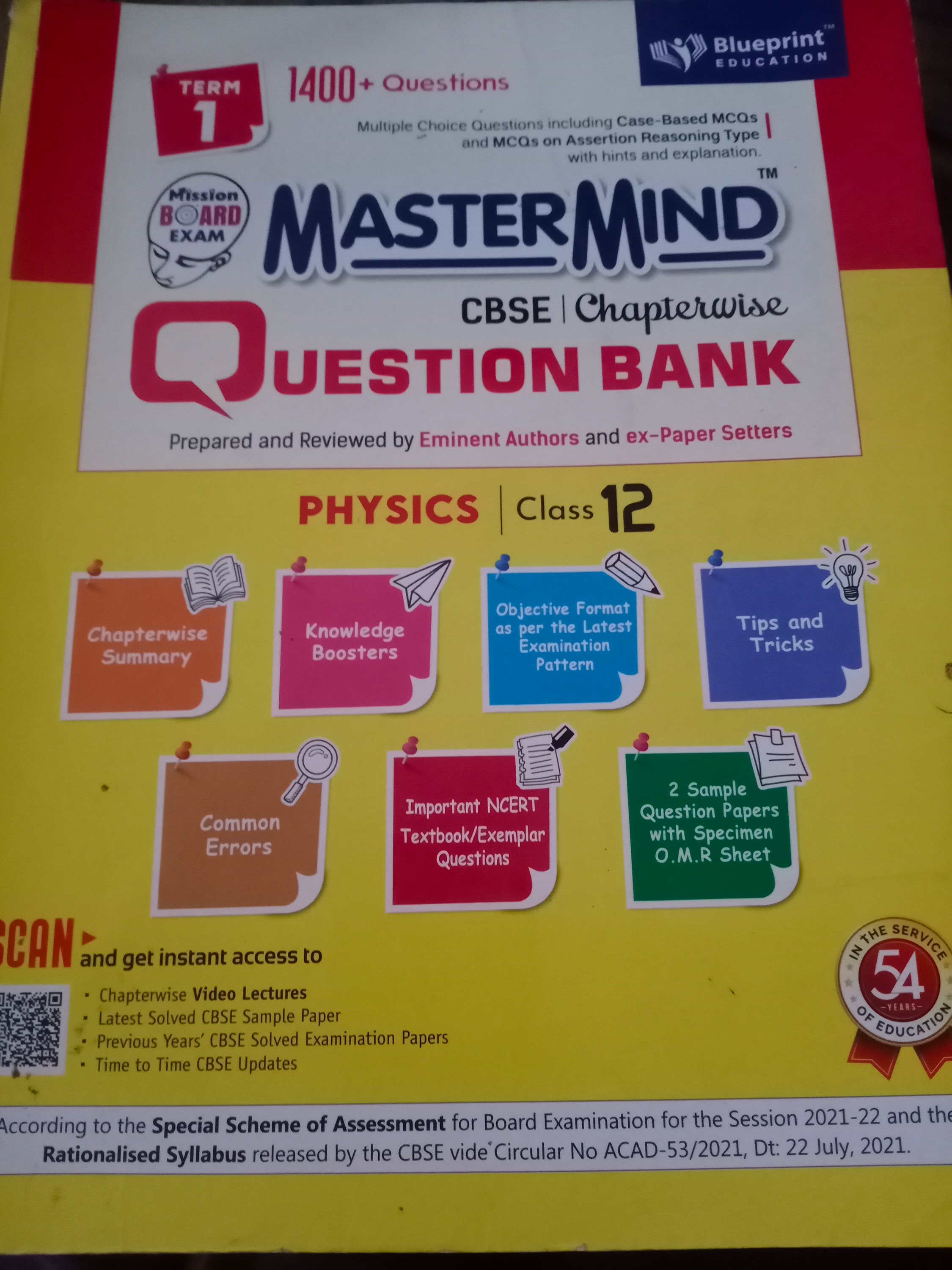 Buy Master Mind Question Bank Physics Class 12 By Blueprint Educaton ...